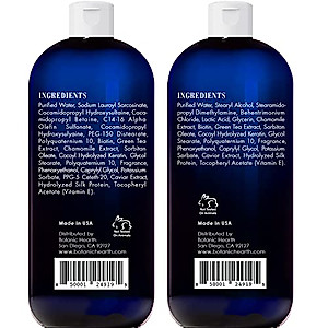 Botanic Hearth Caviar Shampoo and Conditioner Set - Sulfate Free, Shampoo Enriched with Keratin & Conditioner with Silk Protein - for Men and Women - Safe for Color Treated Hair - 16 fl oz each