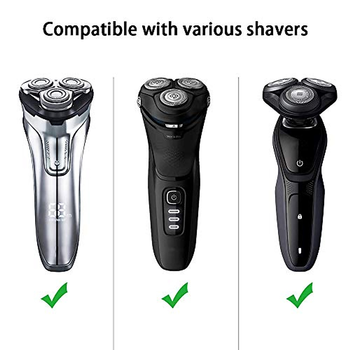 Shaver Case for Norelco Electric Shaver Case Rechargeable Electric Shaver Trimmer 3D Rotary Shavers Case Compatible Norelco 3800 3500 2300 2100