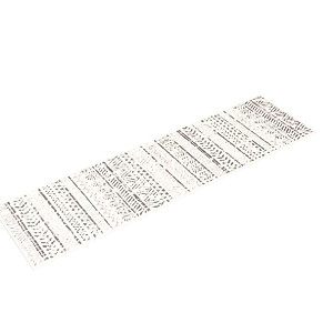 Rugshop Geometric Boho Perfect for high Traffic Areas of Your Living Room,Bedroom,Home Office,Kitchen Runner Rug 2' x 7' Gray