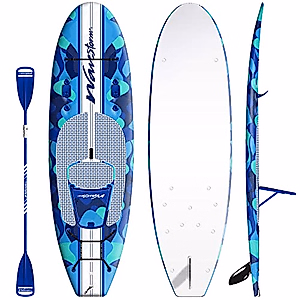 WAVESTORM 9ft6 SUP Kayak Hybrid Stand Up Paddleboard Foam Soft Top SUP for Adults and Kids of All Levels of Paddling Kayak,Blue