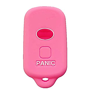Rpkey Silicone Keyless Entry Remote Control Key Fob Cover Case protector Replacement Fit For 1999-2009 Toyota 4Runner 2001-2008 Toyota Sequoia HYQ12BBX HYQ12BAN HYQ1512Y(Pink)