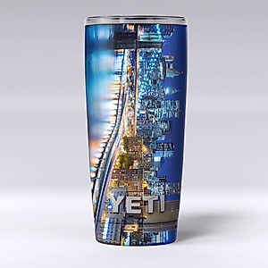Design Skinz CityLife Blur - Skin Decal Vinyl Wrap Kit Compatible with The Yeti Rambler Cooler Tumbler Cups