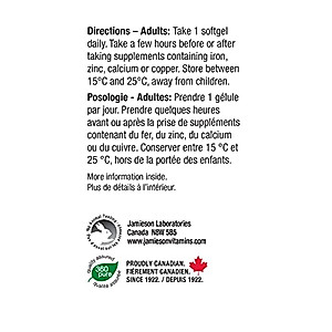 Jamieson Oregano Oil with Vitamin D and Vitamin E, 90 SOFTGELS