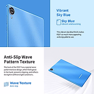 TECLAST Tablet 10 inch Android 12 Tablets, P25T 4GB RAM 64GB ROM 1TB Expand Android Tablet, Tableta with 1.8Ghz 4-core CPU, 2.4G+5G WiFi 6, 10.1'' IPS Screen, Dual Cameras, Bluetooth 5.0, Stereo, GMS