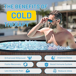 【Upgraded】 Cold Plunge Tub,Inflatable Ice Bath Tub for Athletes,Cold Bath Tub for Cold Water Therapy Recovery,Large 212 Gallon Ice Baths at Home or Outdoor-59 L x 32" W x 28" H