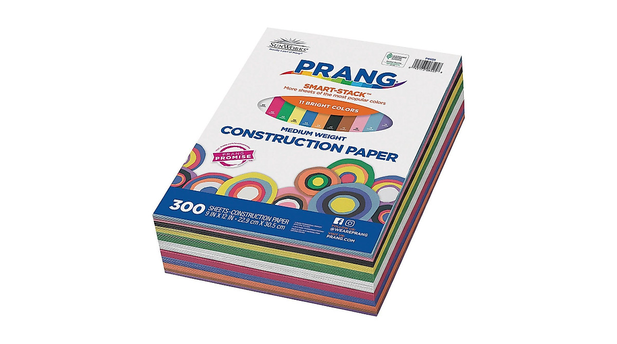 Sunworks Smart Stack 9x12 Construction Paper (300 Sheets)