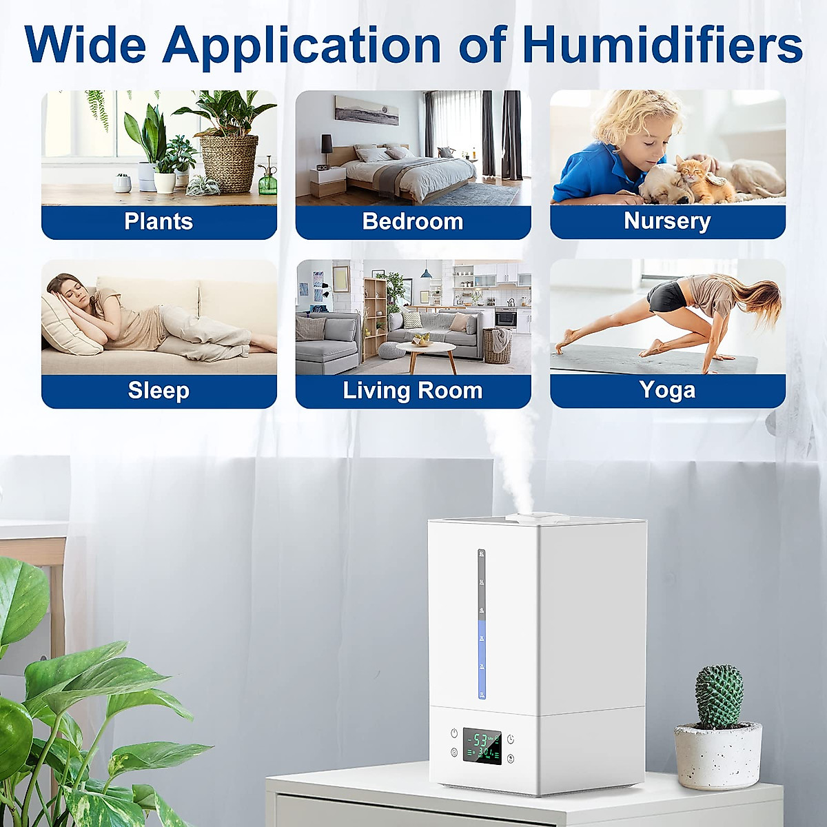 6L Humidifier for Bedroom Large Room