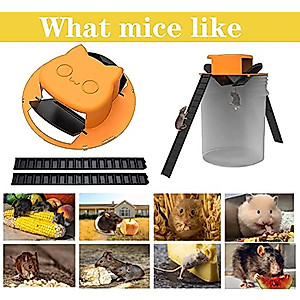 Mouse Trap Bucket Lid, Double Trap Door Style Bucket Mouse Traps Indoor Outdoor Humane Rat Trap, Chipmunk Trap, Mice Trap（5 Gallon Bucket Compatible