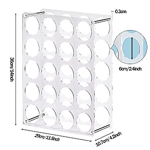 Natonhi Vinyl Roll Holder Vinyl Storage Organize 40-Holes Vinyl Storage Rack for Craft Room Vinyl Roll Storage (2-Pack, Aperture 2.36")