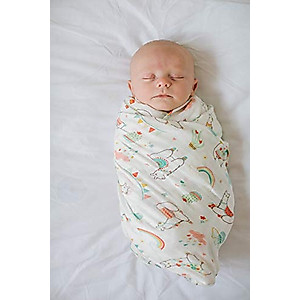 Loulou Lollipop Soft Baby Swaddle Blanket Muslin Wrap Receiving Blanket for Newborn to Toddler Girl and Boy, Large 47” by 47” - Llama…