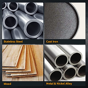 POWERTEC 1/16" Cobalt Drill Bits - 12 Pack - 1-3/4" Length - M35 HSS Jobber Length Twist Bits with 135° Tip for Drilling Wood, Metal, Stainless Steel, Nickel Alloy, Cast Iron & Plastic (QDB2013)