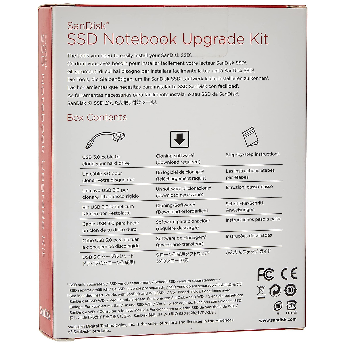 SanDisk SSD Notebook Upgrade Kit - SDSSD-UPG-G25 Black