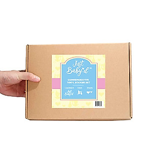 Just Baby'd - Welcome Baby Banner for Leaving Hospital, Baby's First Car Ride Sticker - Celebration & Commemoration, Rear Window Decal Kit - Easy Configuration