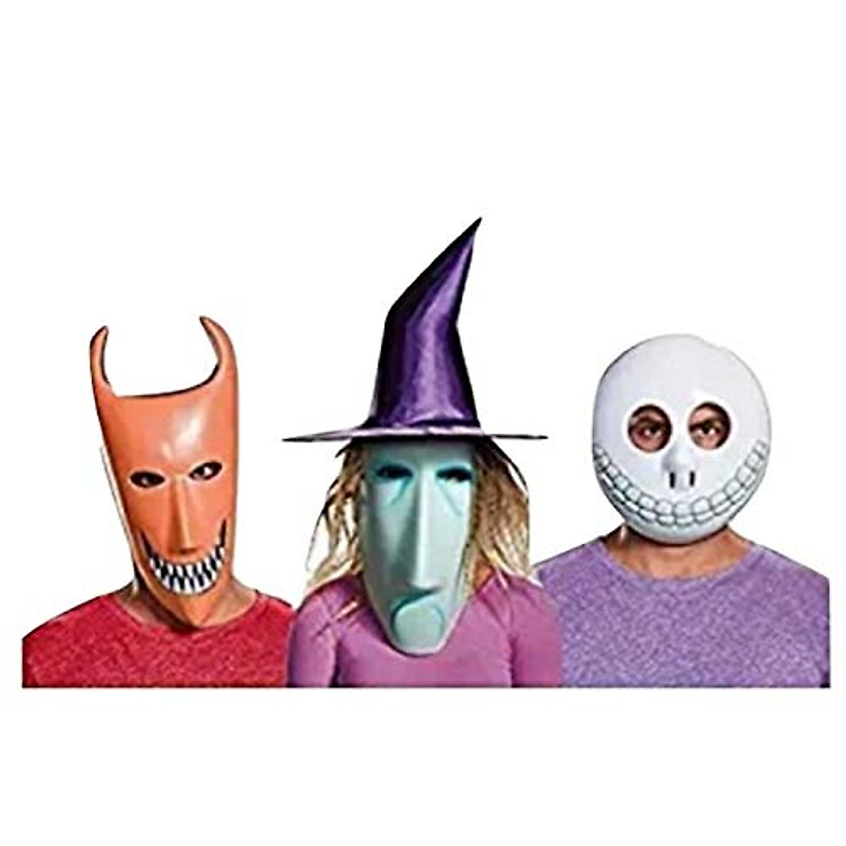ICFPWR The Nightmare Before Christmas Lock, Shock, Barrel Adult Mask Set