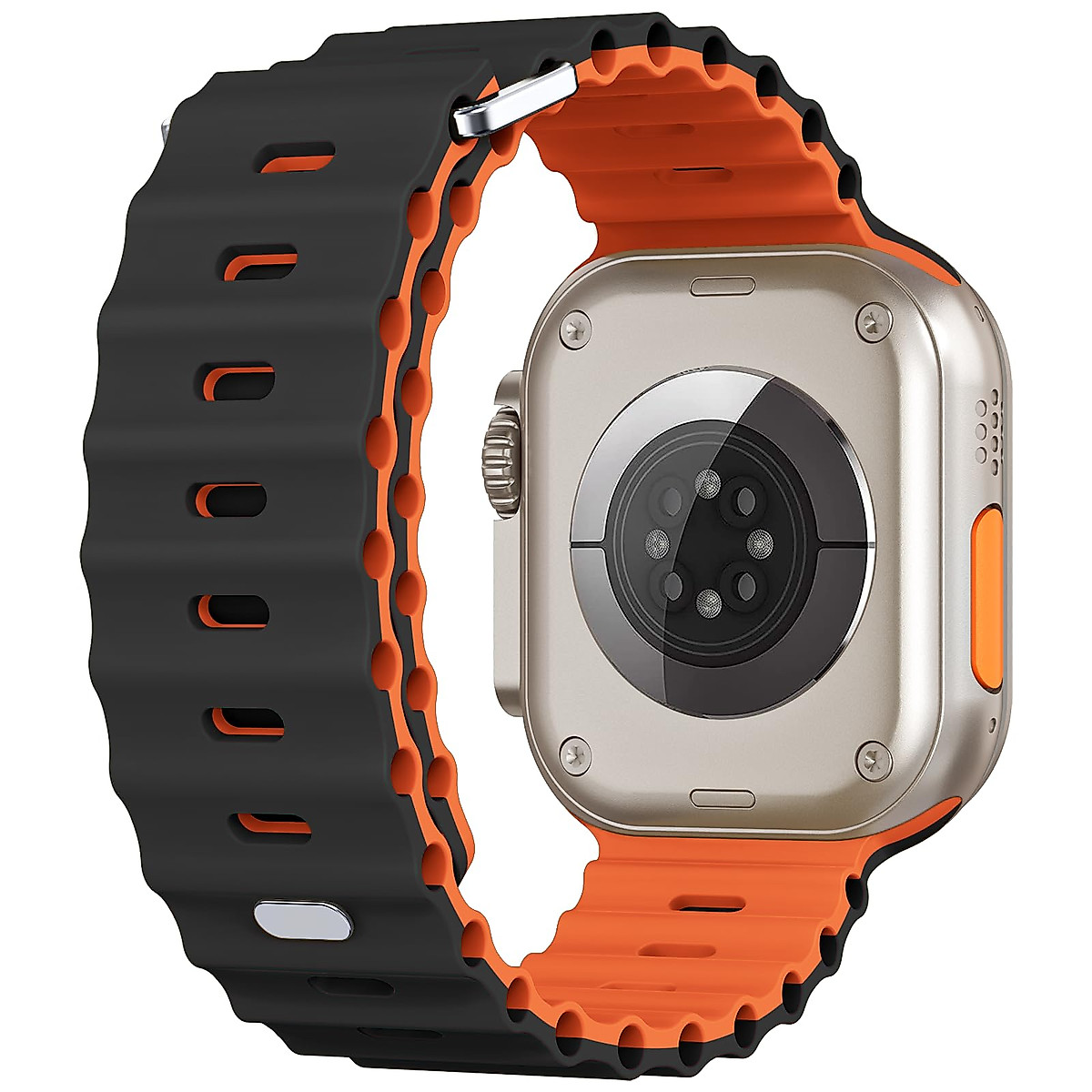 AIRPROCE - Compatible with Apple Watch Band 40mm 40mm 40mm 44mm, Soft Silicone Sport Strap for, 42mm/44mm/45mm/49mm, No gemstones.