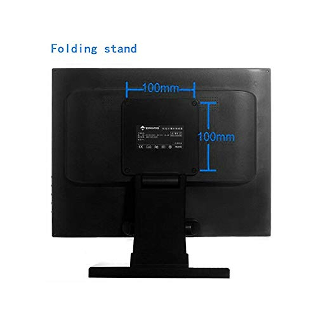 XIANXUS USB VGA Touch Screen LED Monitor POS Stand Restaurant Pub Karaok Retail 15 inch