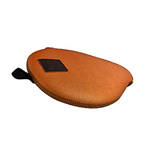 OneJoy Table Tennis Racket Bag, Single Ping Pong Paddle Case, Table Tennis Racket Cover, Ping Pong Bat Case for Single Table Tennis Bag with Zipper [ Orange] 11 inch x 6.7 inch (28cm x 17cm)