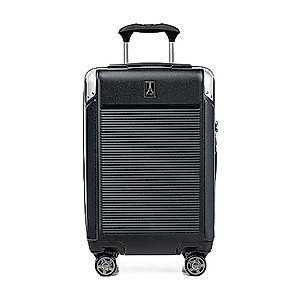 Travelpro Platinum Elite Hardside Expandable Spinner Wheel Luggage TSA Lock Hard Shell Polycarbonate Suitcase, Shadow Black, Carry on 21-Inch
