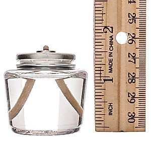 D'light Online HD15 Liquid Votive Fuel Cells 15 Hour Disposable Liquid Disposable in Clear Plastic Fuel Cells Liquid Paraffin in Easy to Open Packaging- Set of 96