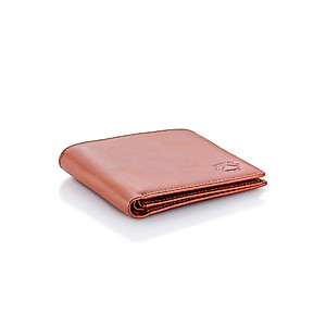 Stealth Mode Leather Bifold Wallet for Men With ID Window and RFID Blocking