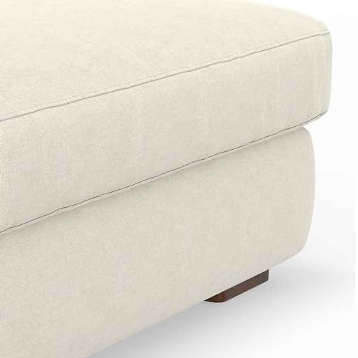 SIMPLIHOME Charlie Left-Facing Sectional Sofa in 100% Recycled Polyester Tightly Woven Performance Fabric, Cream, 122-inches Wide, Handcrafted Contemporary Style L-Shaped Couch with Chaise