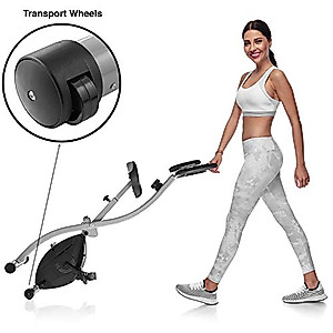 Node Fitness Indoor Cycling Bike - Folding, Upright Stationary Exercise Cycle with Magnetic Resistance