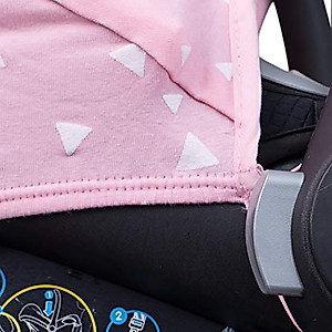 JYOKO Kids Cotton Hood Canopy Compatible with Maxi COSI Cabriofix, Pebble (Pink Sparkles)