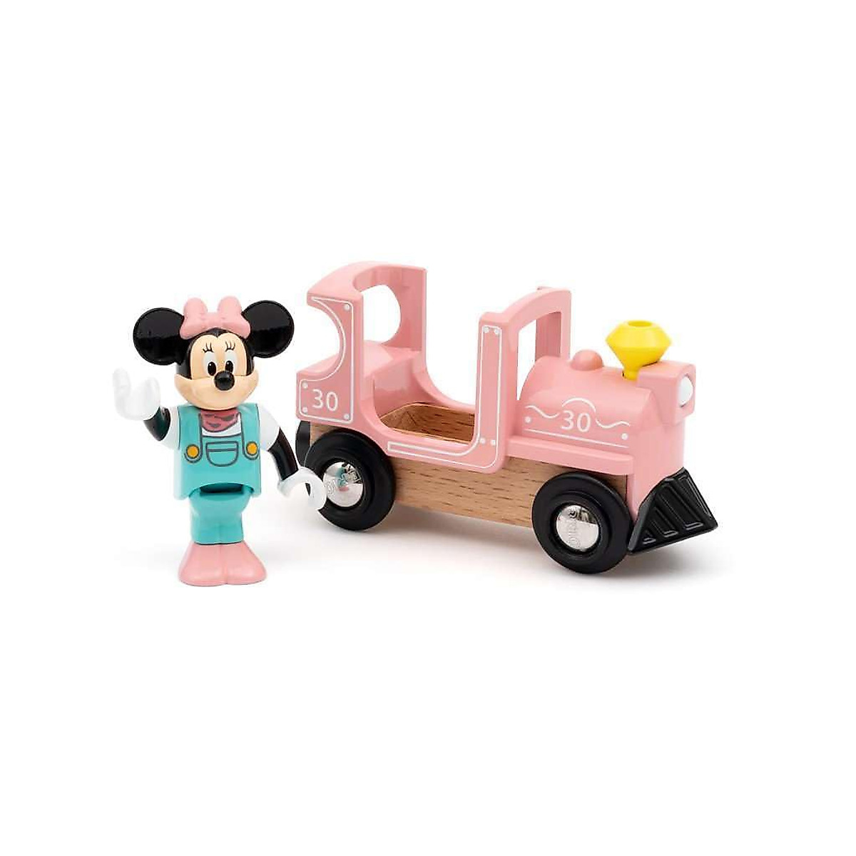 Brio Minnie Mouse & Engine - Vibrant Toy Train Set | Creative Play for Toddlers | Compatible with All Brio Railway Toys | Develops Learning Skills | Safe and Tested