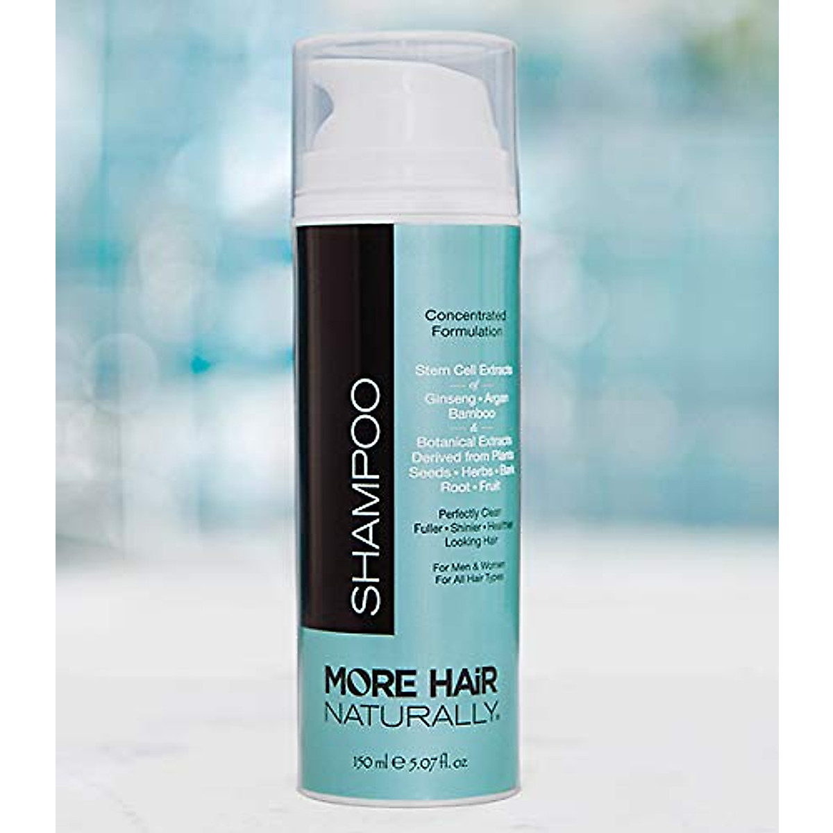 More Hair Naturally TRIPLE STEM CELL SHAMPOO: State Of The Art Hair Improvement For Extra volume, Fullness and Improved Scalp Health