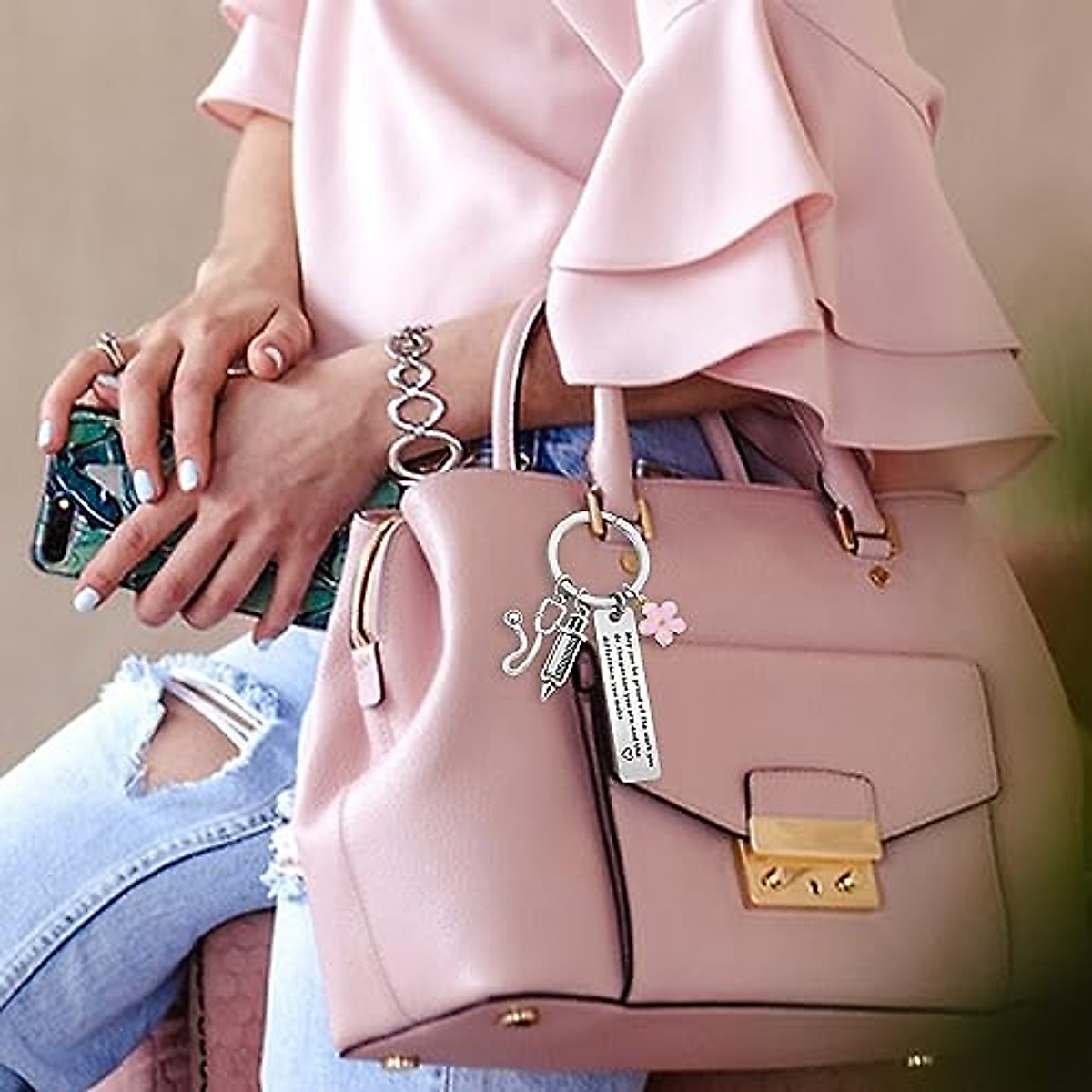 Ouligay Nurse Keychain Nurse Gifts for Women Thank You Keychain Nurse Appreciation Keychain Nurse Practitioner Gifts Nurse Graduation Gifts Nurses Week Gifts Medical Assistant Gifts Nurse