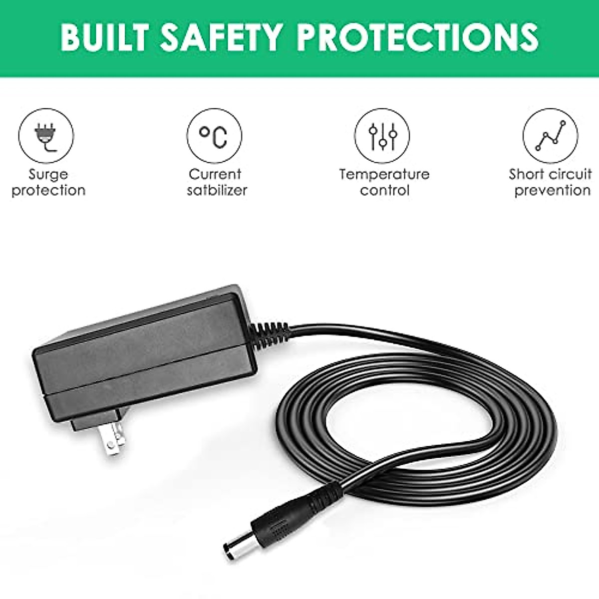 Mrgru Replacement Charger for MJ401C-CHRG Compatible with Sun Joe Electric Lawn Grass Mower MJ401C MJ401C-XR MJ401C-XR-SJB MJ401C-Pro Power Adapter Supply