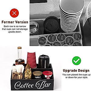 SHINGYU [Upgrade] Coffee Bar Organizer Coffee Station Organizer for Countertop Large K Cup Holder Coffee Pod Holder Farmhouse Coffee Bar Accessories