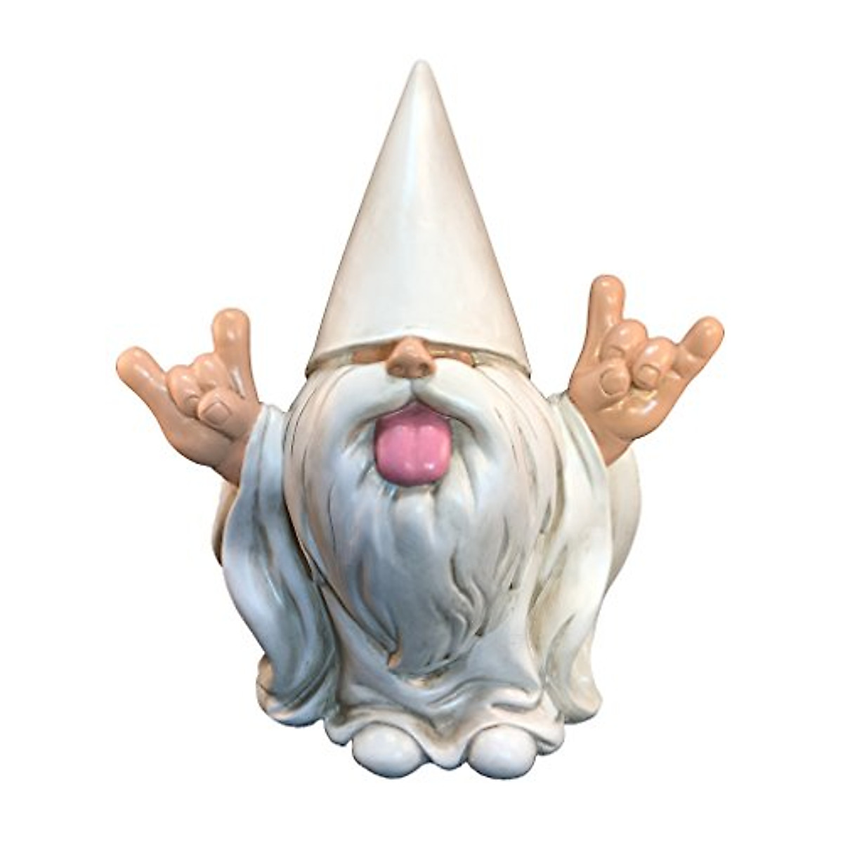 GlitZGlam Rocker Gnome – “George” – This Gnome Will Rock Your Fairy Garden and Garden Gnomes 10 Inches Tall Garden Gnome Figurine