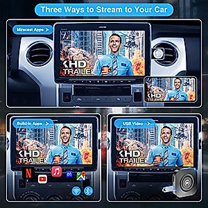 KAMING Wireless Carplay Adapter with Netflix & YouTube - 2023 HDMI Dongle The Magicc Box Carplay for Phone to Miracast and Stream Media to Your Car & TV, Apple Carplay Wireless Adapter & Android Auto