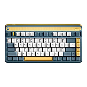 iQunix A80 Gaming Keyboard, 2.4G Wireless Mechanical Keyboard with Cherry MX Red Switch, Compact 83 Keys RGB LED Backlit Hot Swappable Keyboard for Windows/Mac/Android/iOS