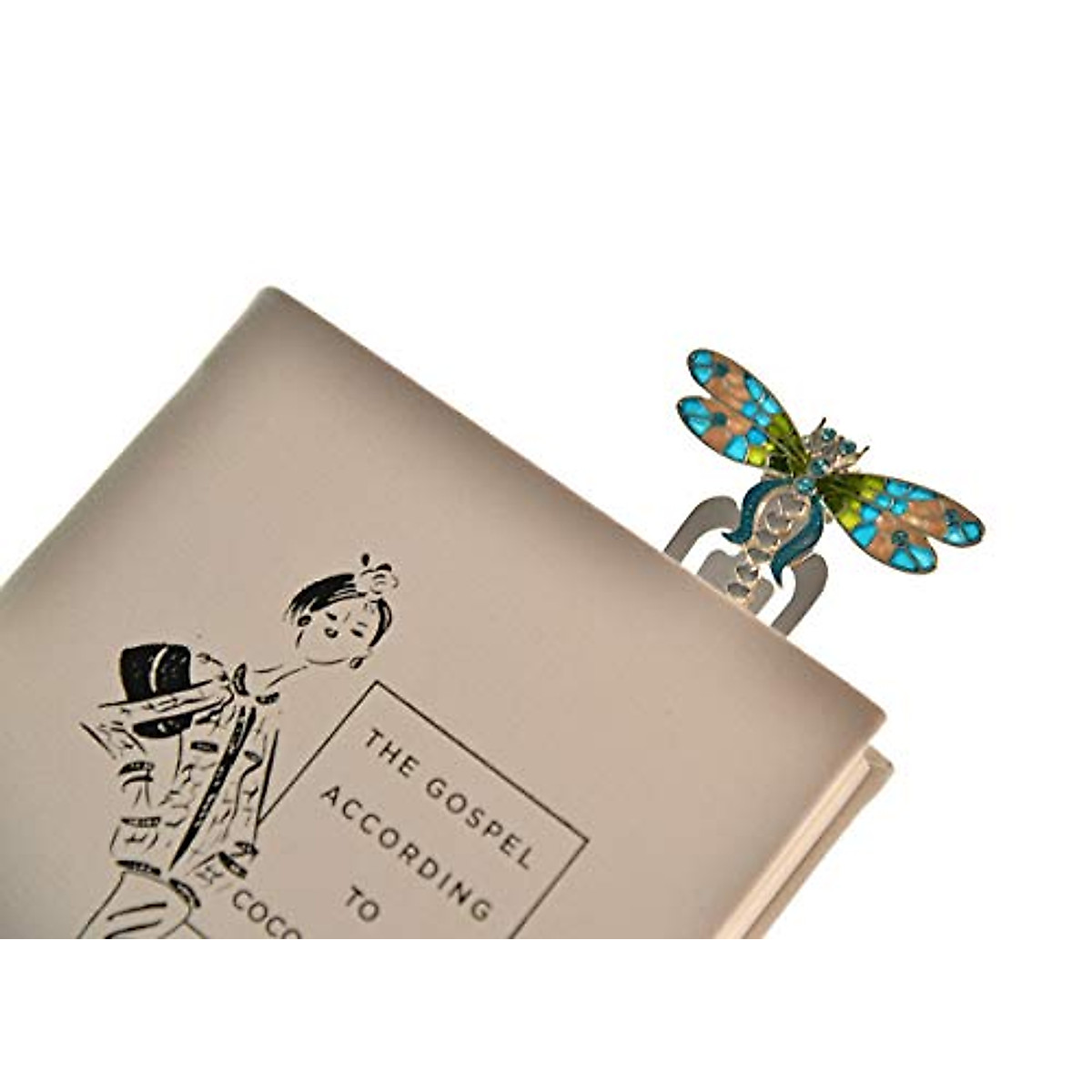 HOME-X Art Deco Dragonfly Colorful Bookmark, Tea Party Favor, Teacher Gift