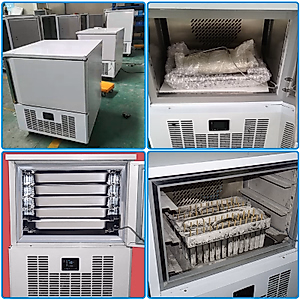 Kolice Commercial 5 Trays Blast Chiller & Freezer, Chest Freezer, Blast Freezer, Flash Freezers, Dumpling Freezer, Batch Freezer for Restaurant Bakery School Hard ice Cream, Chicken, Fish, Dessert etc