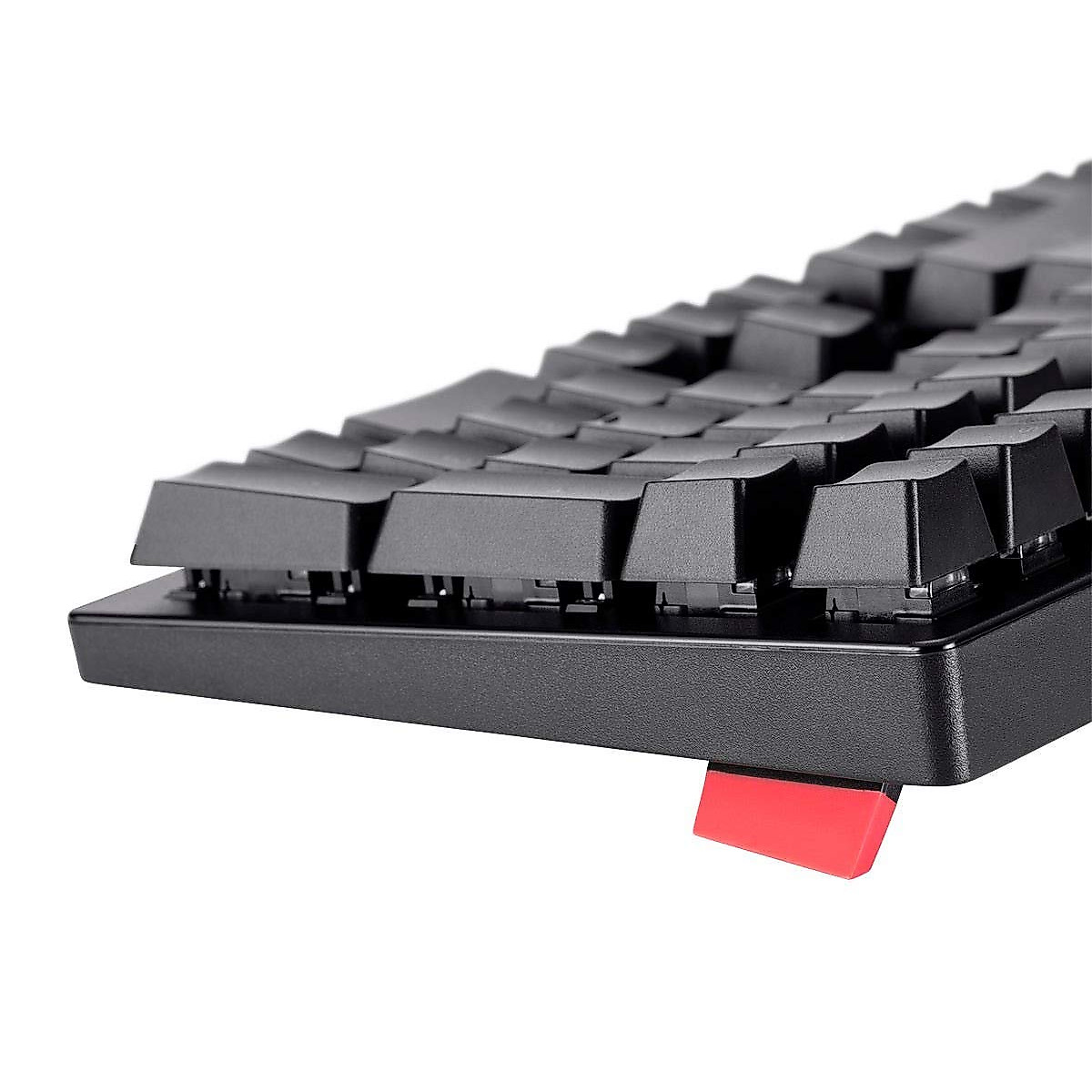 Dark Matter by Monoprice Aether Optical Mechanical Gaming Keyboard - LightStrike LK Red, RGB, IP57 Rated, Aluminum, Wired