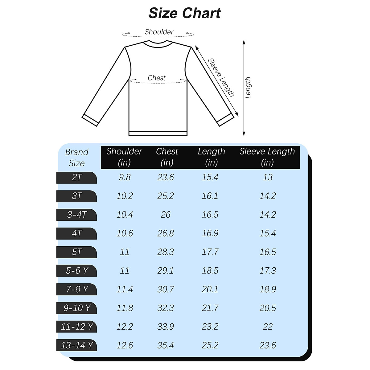 Cooraby 5 Pack Boys' Long Sleeve Crewneck Kids Soft T-Shirts Top