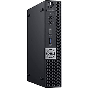 Dell Optiplex 7060 Micro MFF Desktop PC Intel i7-8700T 6-Cores 2.40GHz 16GB DDR4 New 256GB M.2 NVMe SSD WiFi BT HDMI New Dell KB & Mouse Windows 10 Pro (Renewed)