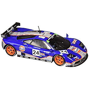 Scalextric McLaren F1 GTR Gulf Edition Le Mans 1995 1:32 Slot Race Car C3969, Blue/White & Orange