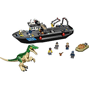 LEGO® Jurassic World Baryonyx Dinosaur Boat Escape 76942 Building Kit; Cool Toy Playset for Creative Kids