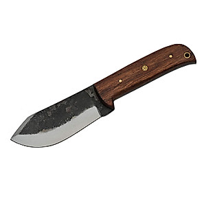 Szco Supplies Inc 9" Hand Forged Carbon Steel Mosaic Pin Wood Handle Hunting Knife, Brown (Model: HS-4424)