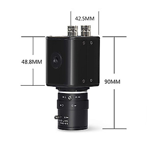 MOKOSE Mini SDI Camera, HD-SDI 2 MP 1080P HD Digital CCTV Security Camera, 1/2.8 High Sensitivity Sensor CMOS with 2.8-12mm Manual Varifocal HD Lens