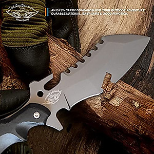 Hunting 440C Stainless Steel Titanium Coated 9.5'' Tracker Fixed Blade Hunting Knife Best EDC Camping Hiking Fishing Hunting Knife 100% Prime Quality