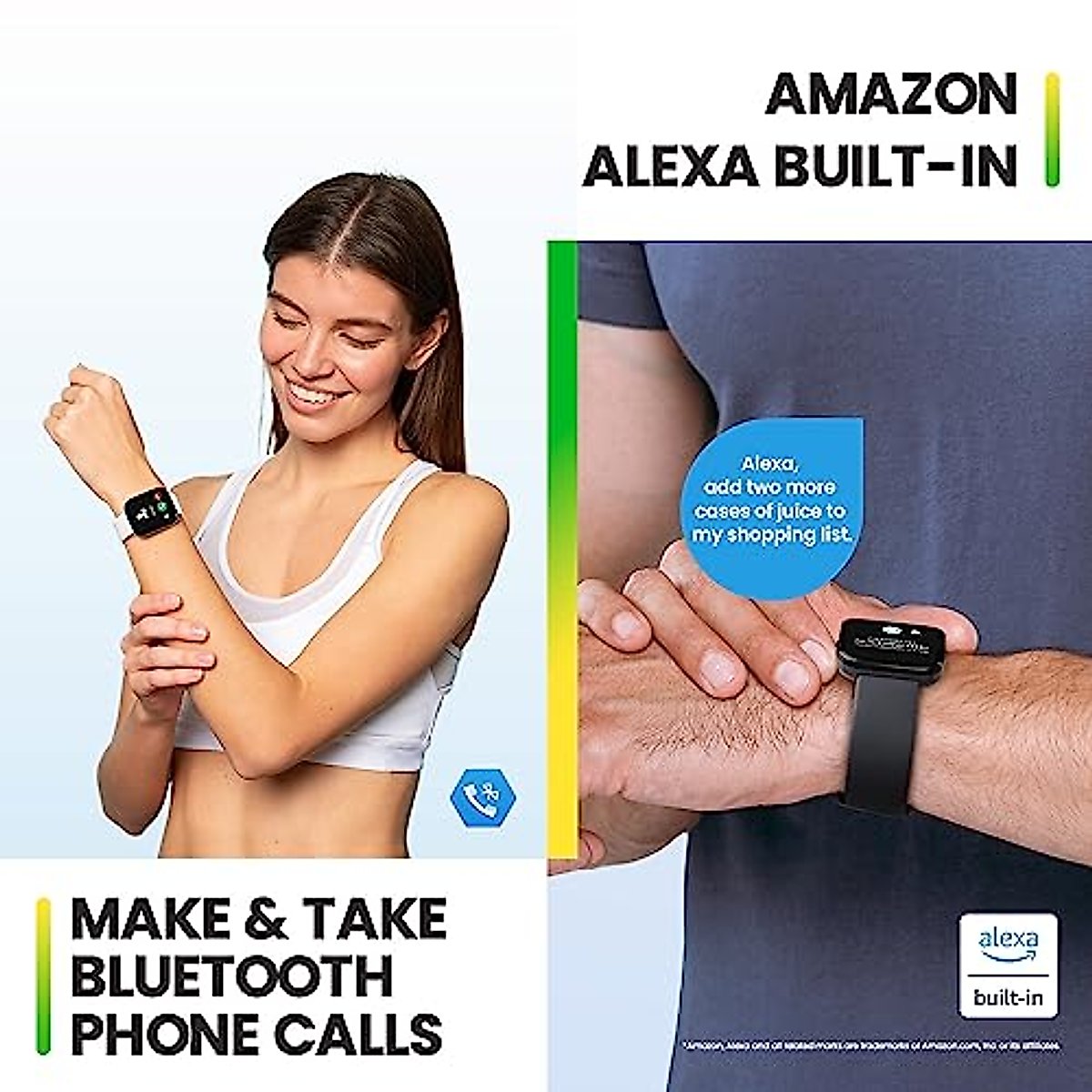 Amazfit Bip 5 Smart Watch 46mm, GPS, Bluetooth Calling, 10-Day Battery, Step Tracking, Heart-Rate Monitoring & VO2 Max, Sleep & Health Monitoring, Alexa Built-in, AI Fitness App(White)