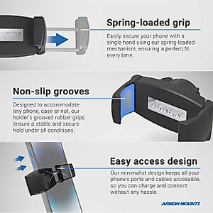 ARKON Mounts Phone Holder Full Kit - Adjustable Overhead Arm Cell Phone Table Top Stand and Tablet Mount with Ring Light - Professional Holders for Horizontal or Vertical Filming