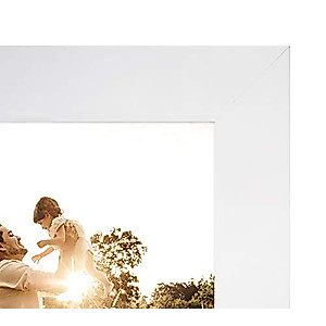 Golden State Art, 4x6 Three Picture Frame Trifold Hinged Photo Frame with 3 Openings, Desk Top Family Picture Collage, with Real Glass (4x6 Triple, White, 2-Pack)