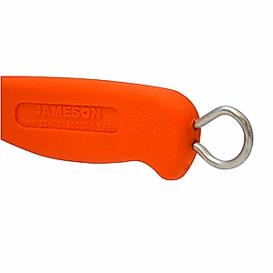 Jameson 32-70-O-2PK Hawkbill Cable Splicer Skinning Knife with Orange Handle 2-Pack