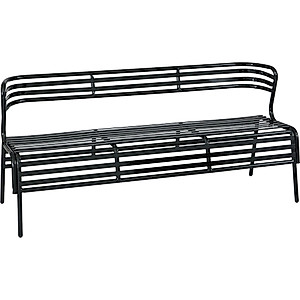 Safco Products 4368BL CoGo Outdoor Bench, Black
